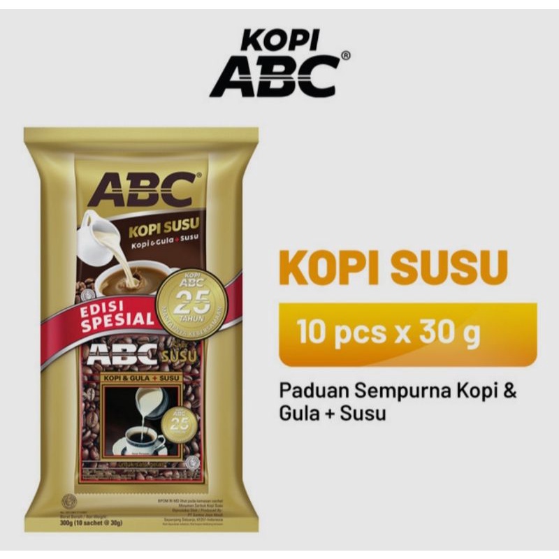Jual Kopi ABC susu 1 Renteng (10 Sachet) | Shopee Indonesia
