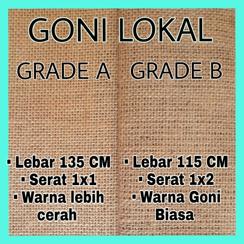 Jual Kain Goni Lembaran Panjang 50 CM Lebar 115-135 CM Burlap Fabric ...