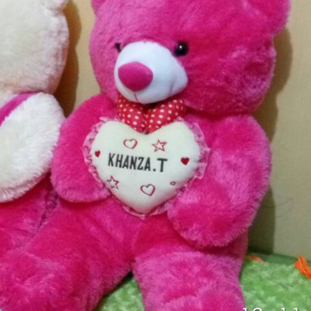 Jual Teddy bear ukuran 1,5 meter/ 150 cm + love gratis tulis nama ...