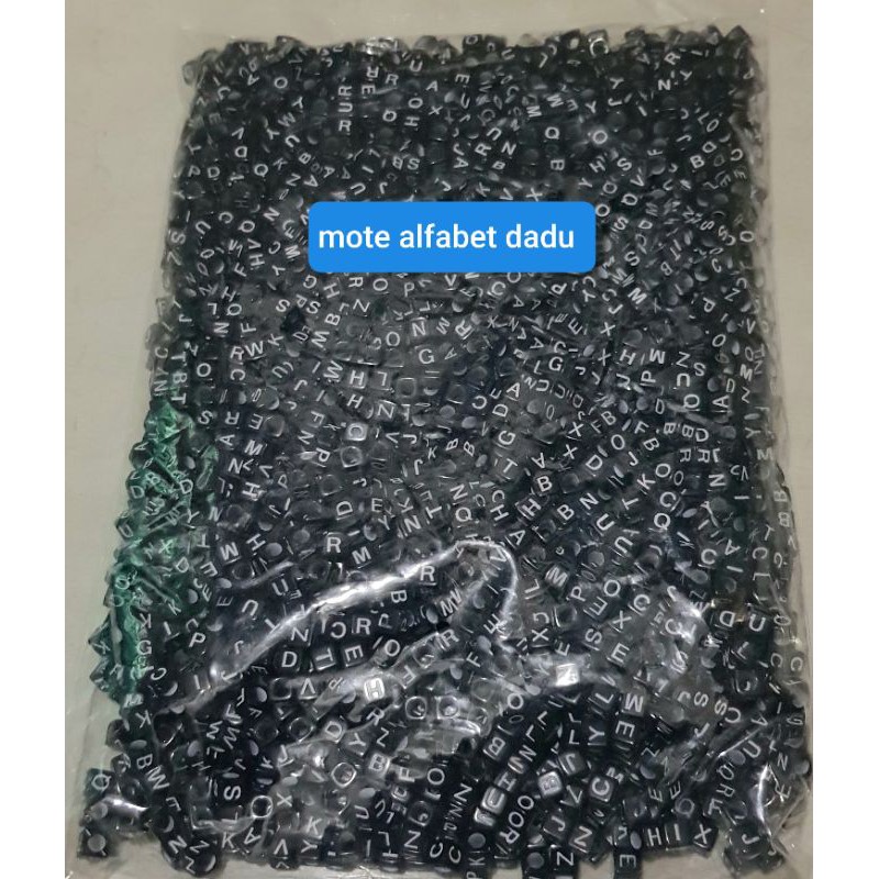 Jual Mote Kotak huruf Hitam Alfabet 1pon | Shopee Indonesia