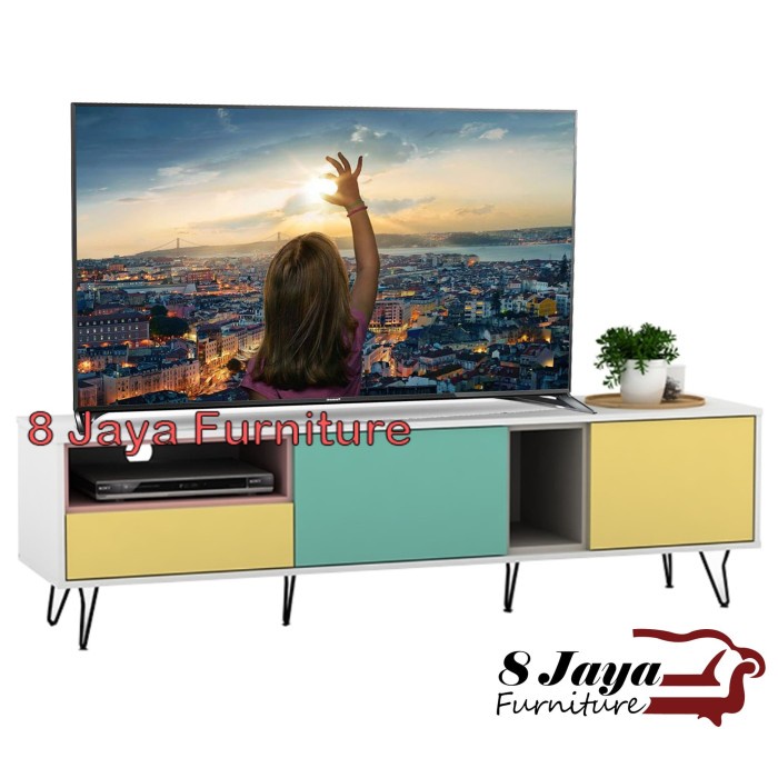 Jual Meja Tv Crd 160Va Rak Tv Minimalis Tebal Laci Serbaguna 6 Kaki ...