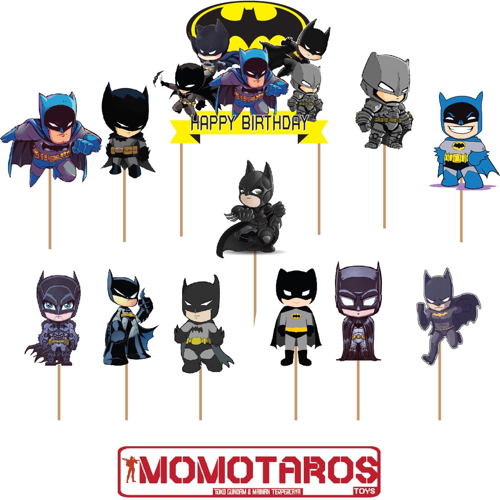 Jual Topper cake batman chibi set | Shopee Indonesia