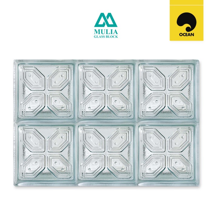 Jual GLASS BLOCK DINDING MULIA / GLASS BLOK KACA RUMAH 1 DUS (6 BUAH ...