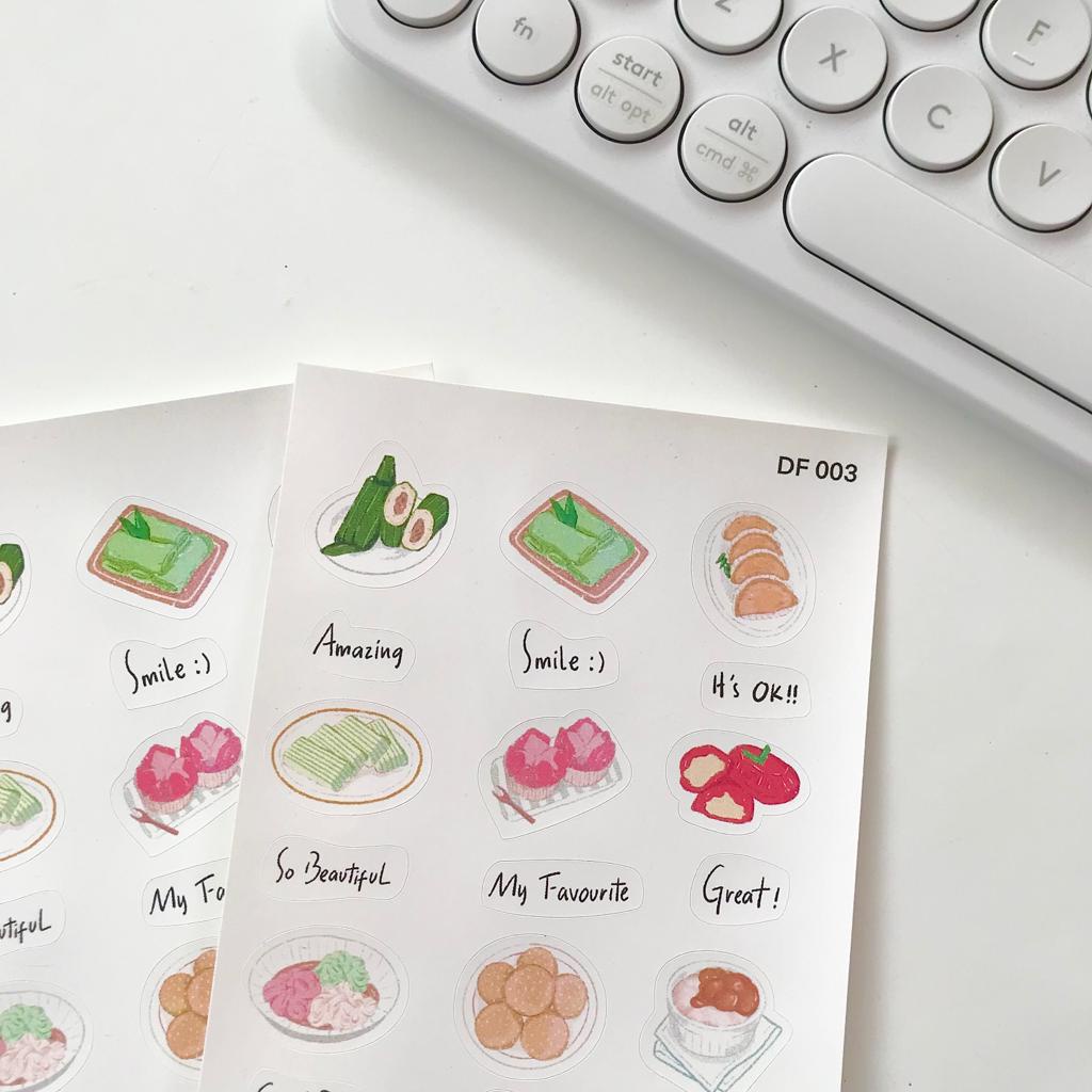 Jual Indonesian snack sticker/ stiker jajan tradisional DF003 | Shopee ...