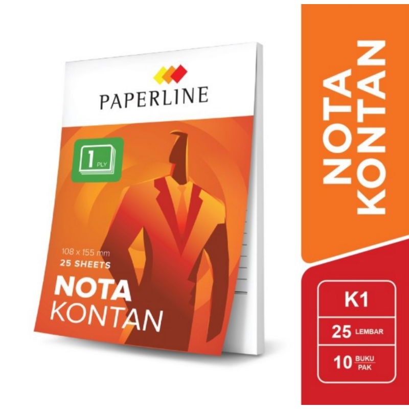 Jual BUKU NOTA KONTAN K1, NOTA KECIL 1 PLY PAPERLINE ISI 50 LEMBAR ...