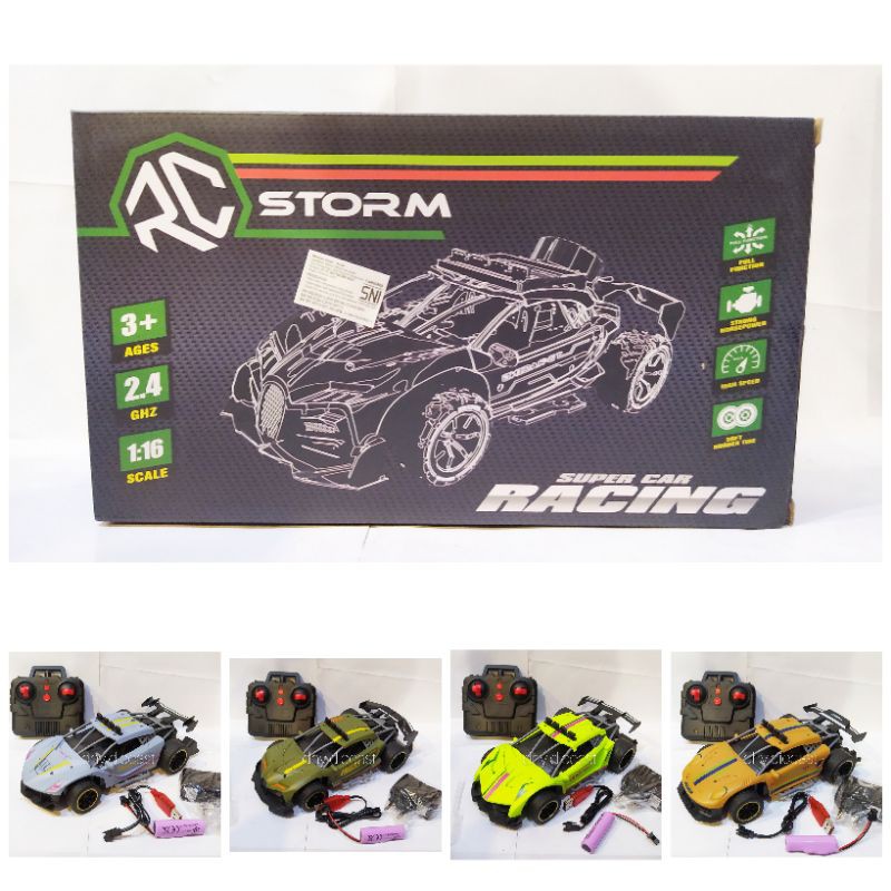 Jual Remote Control Storm Super Car Racing 1/16 Remot Asap | Shopee ...