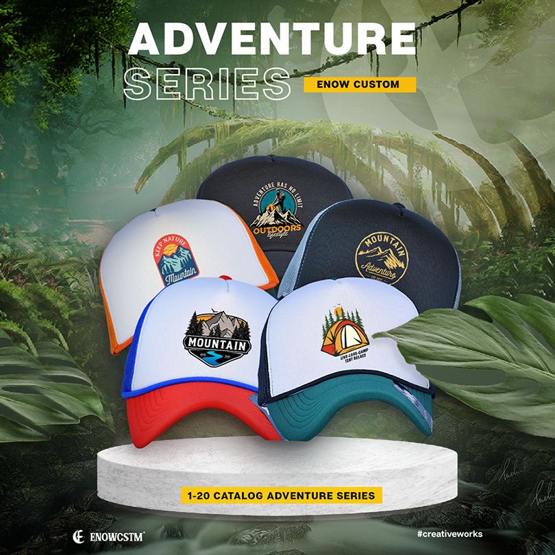 Jual Enow - Topi Truckerhat Jaring Adventure Series New Arrivals ...