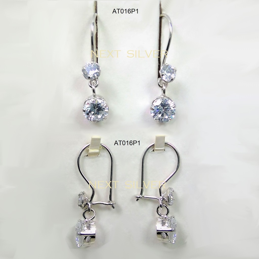 Jual Anting Gantung Permata Desi 1.0 gram - Perak / Silver 925 lapis ...