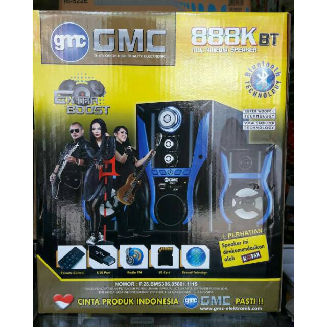 Jual Sepeket aktif/multimedia gmc 888k 55watt bisa usb port/sd card ...