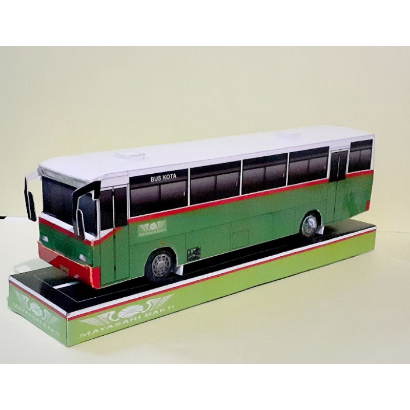 Jual Miniatur Papercraft Bus MAYASARI BAKTI ( Bus Clasic Jadul ...