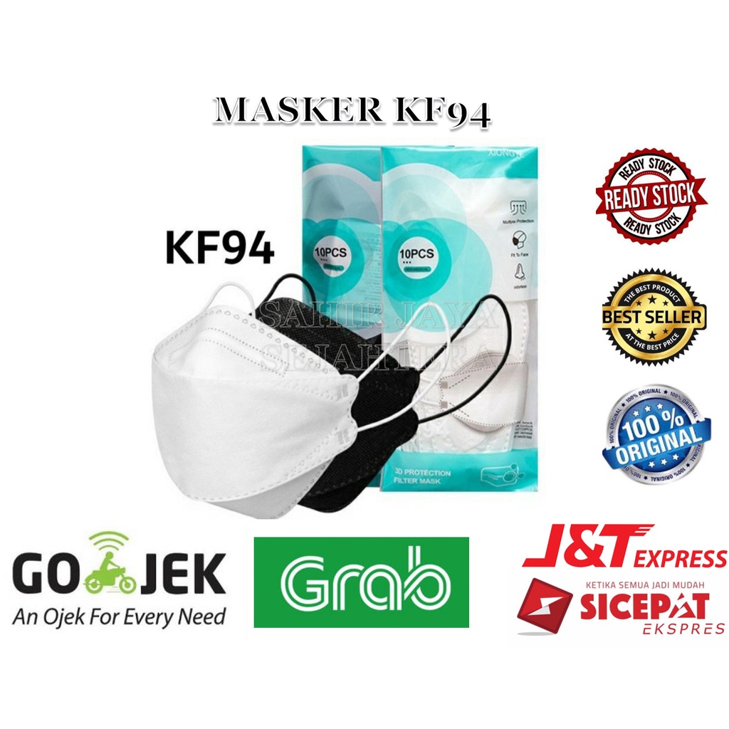 Jual Masker KF94 4Ply Tebal Masker Korea KF94 Harga 1Pack isi 10 Pcs ...