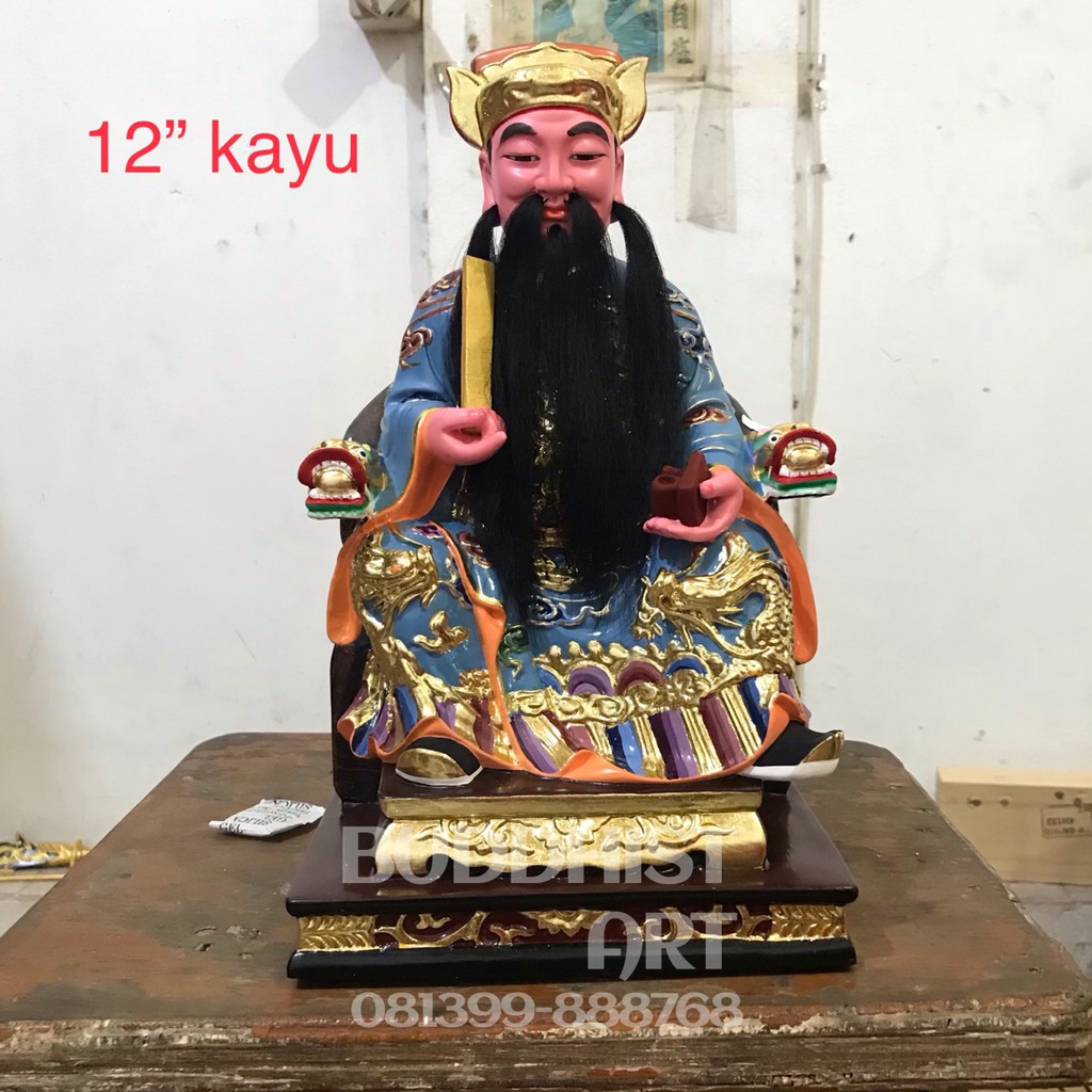 Jual Patung dewa Pertukangan/pelindung pertukangan/ Lu ban/ Lo pan Kayu ...