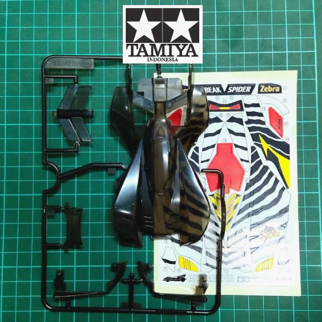 Jual TAMIYA 19422 Body Beak Spider Zebra & Decal | Shopee Indonesia