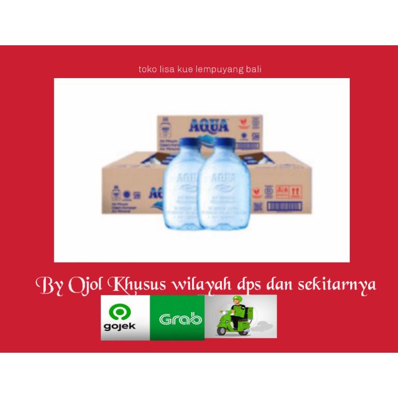 Jual Air mineral Aqua Cebol Botol Mini 24x220ml/Dus kemasan Baru ...