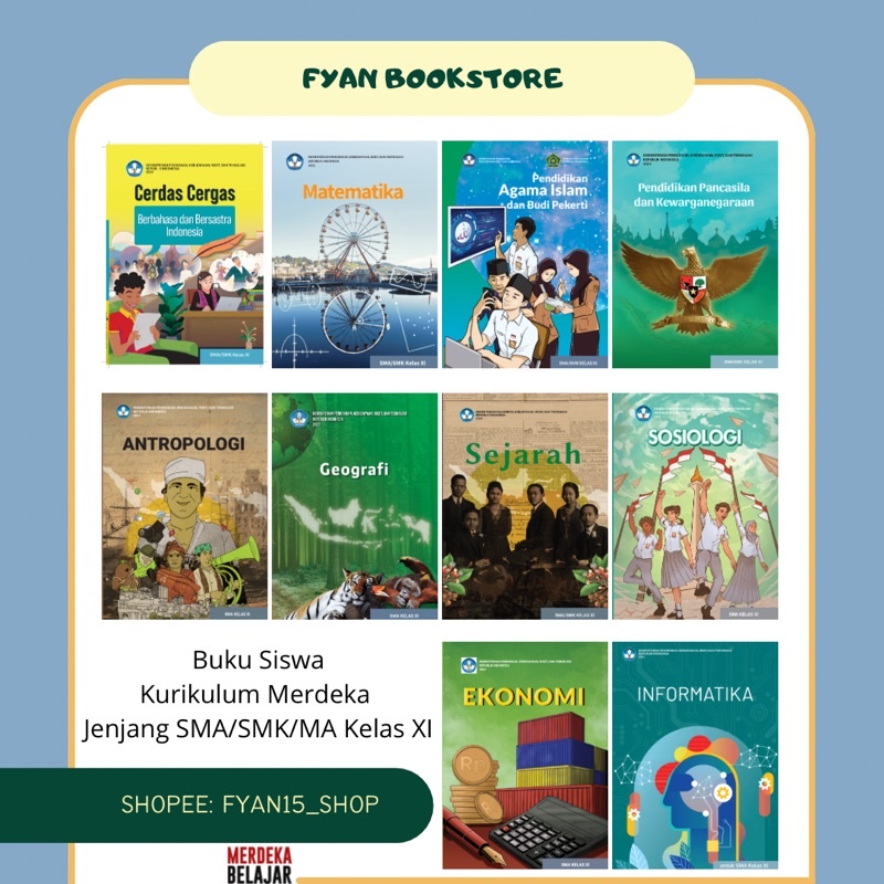 Jual Fyan Book Store: Buku Paket Kurikulum Merdeka untuk SMA/SMK/MA ...