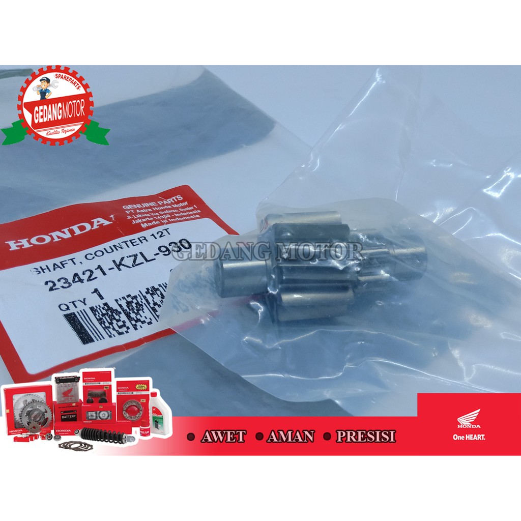 Jual GIGI RASIO BEAT FI SCOOPY FI ( SHAFT COUNTER 12T ) ORIGINAL HONDA ...