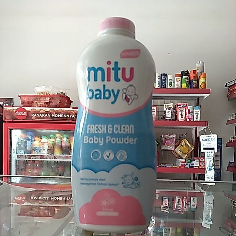 Jual mitu baby powder floral 200+100gr | Shopee Indonesia