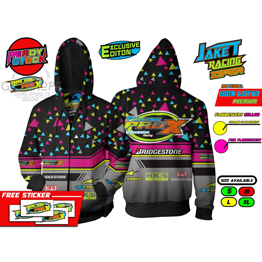 Jual JAKET RACING ZIPPER 2STROKE GANK ALL SERIES 1 | Shopee Indonesia