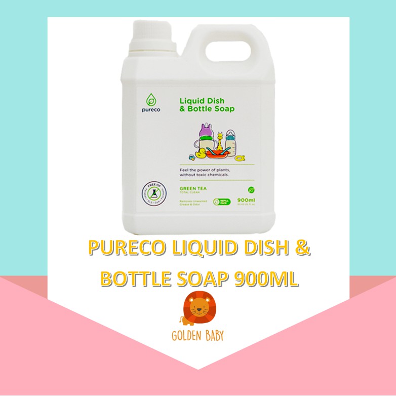 Jual Pureco Liquid Dish & Bottle Soap 900ml Sabun Cuci Piring Botol ...
