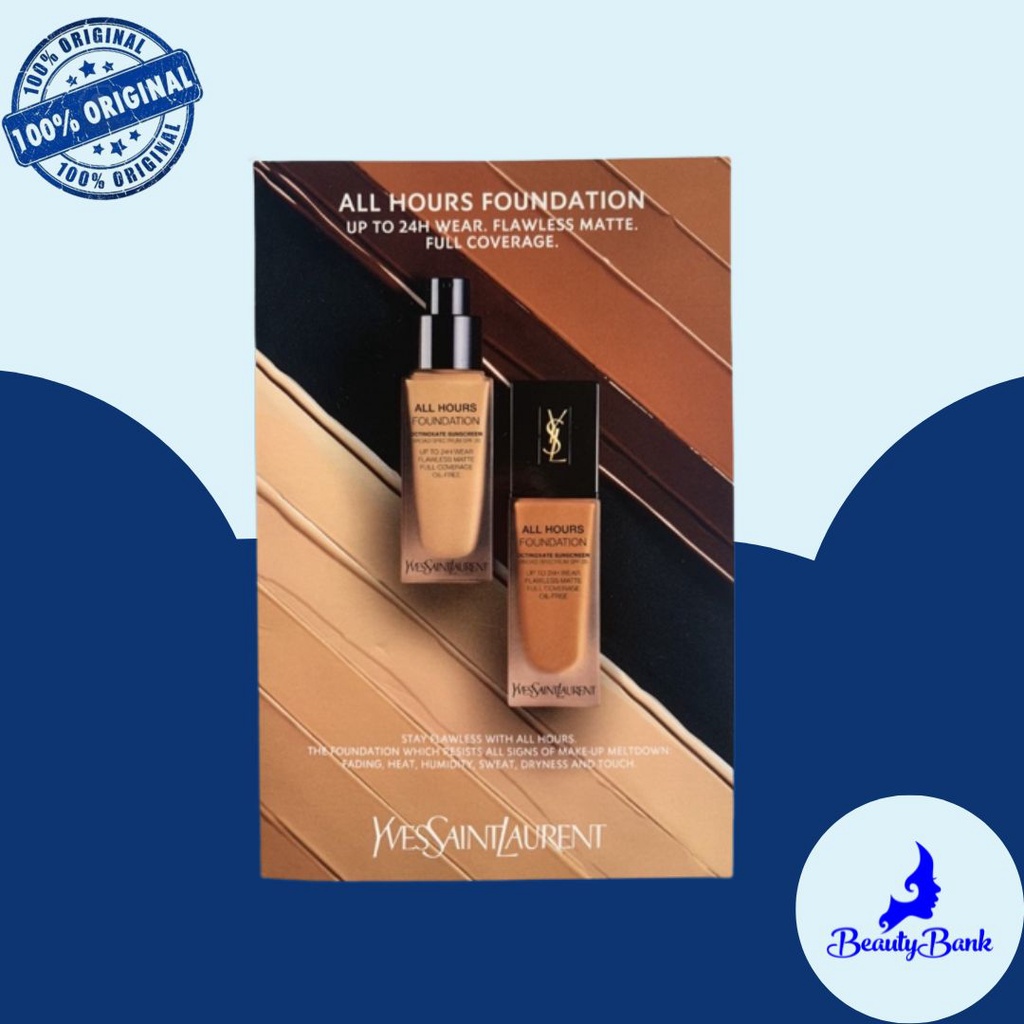 Jual BEAUTY RESERVE - YSL ALL HOURS FOUNDATION CARD | Shopee Indonesia