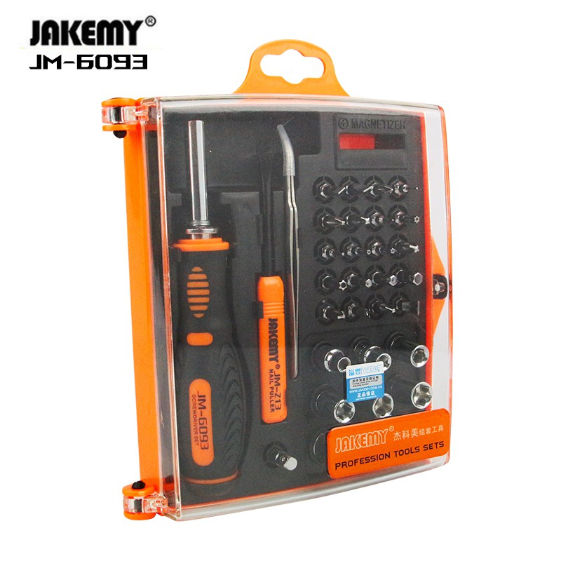 Jual Jakemy Obeng Set JM-6093 34 in 1 Removal Bit Screwdriver Set ...