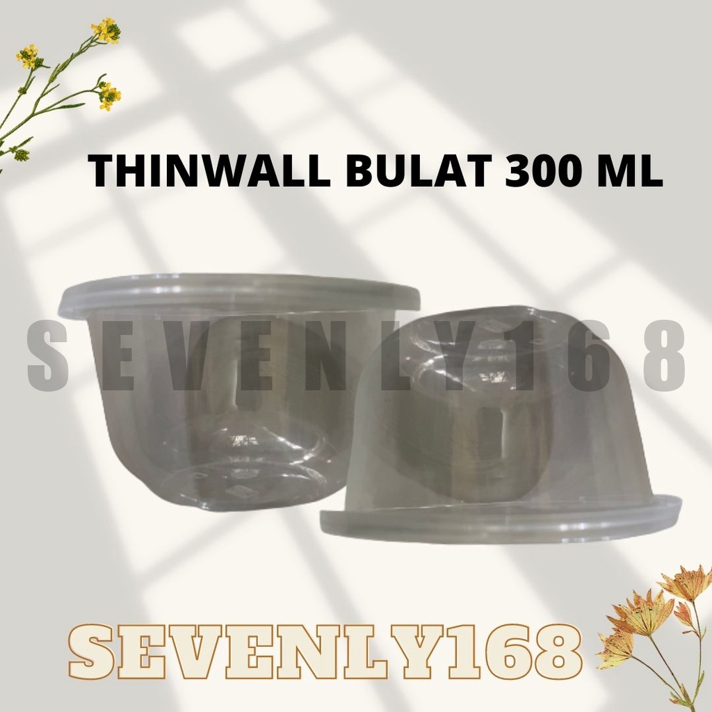 Jual Thinwall BULAT 300ml + tutup cup puding pudding / BOWL mangkok ...