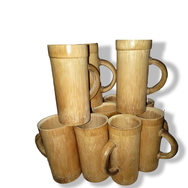 Jual Mug bambu/ mug bahan bambu/ mug besar bambu asli | Shopee Indonesia