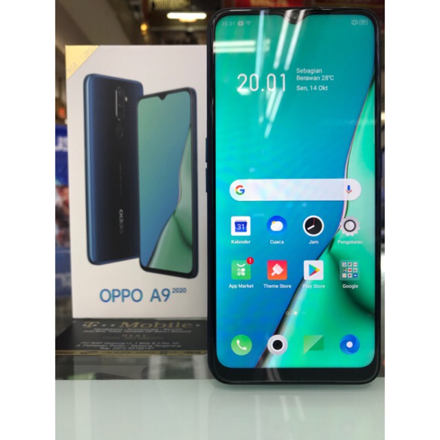 Jual OPPO A9 2020 CPH1937 RAM 8GB 128GB HIJAU LAUT, SECOND LIKE NEW ...