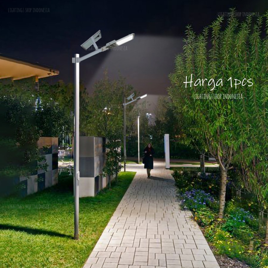 Jual Lampu taman solar cell led 100w kap lampu jalan waterproof ip65 ...