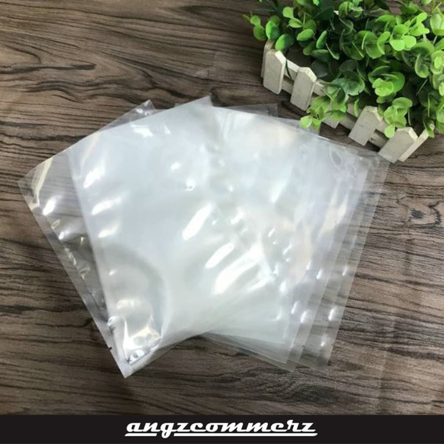 Jual Plastik Makanan Frozen Vacuum Flat Smooth Sachet Pack Clear 80 ...