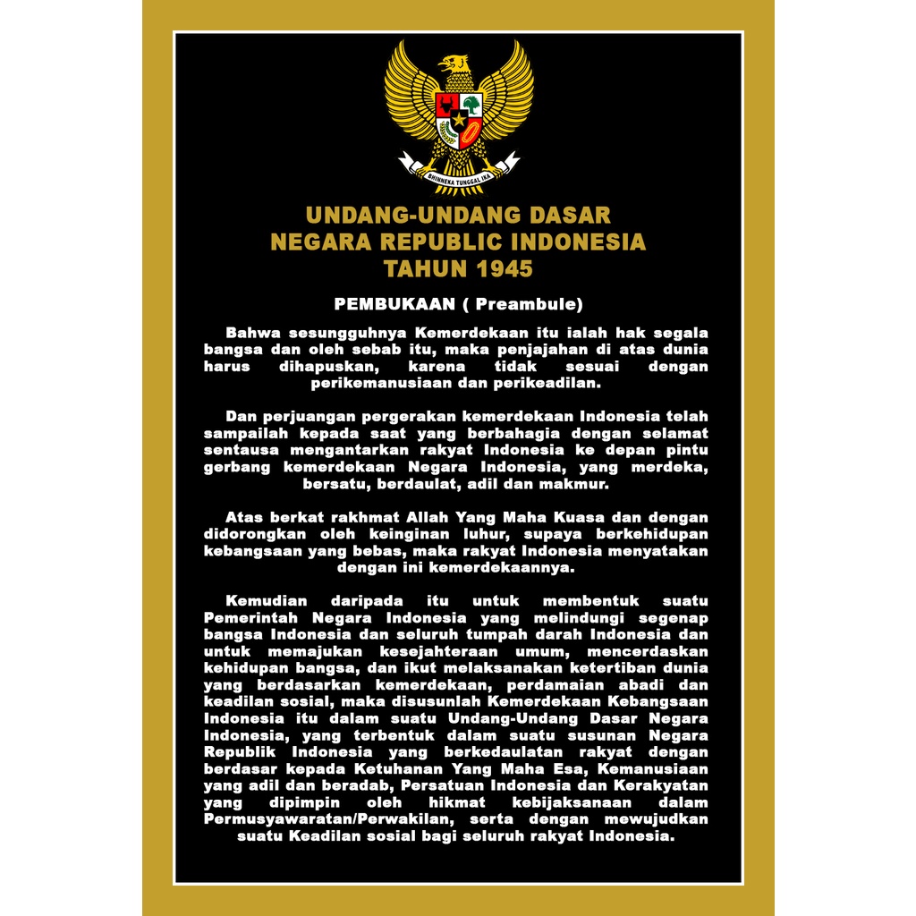 Jual Hiasan Dinding Quotes Walldecor Poster Pancasila Sumpah Pemuda ...