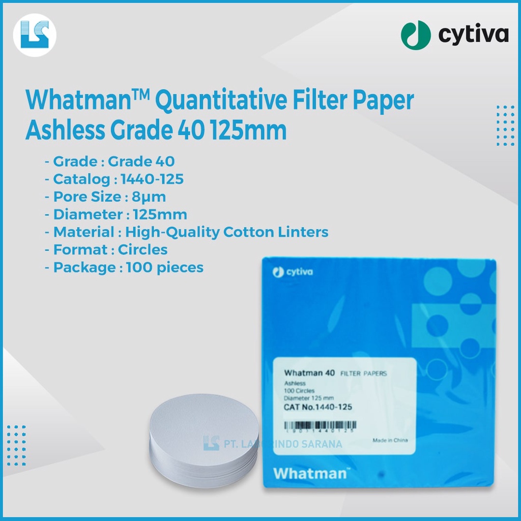 Jual Whatman Filter Paper / Kertas Saring Grade 40 , 125 mm | Shopee ...
