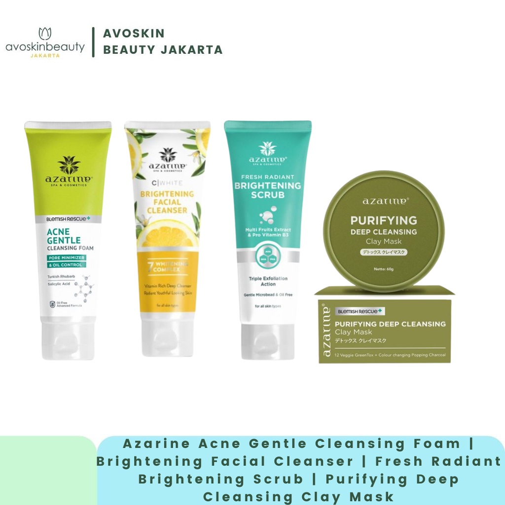 Jual Azarine Acne Gentle Cleansing | Brightening Facial Cleanser ...