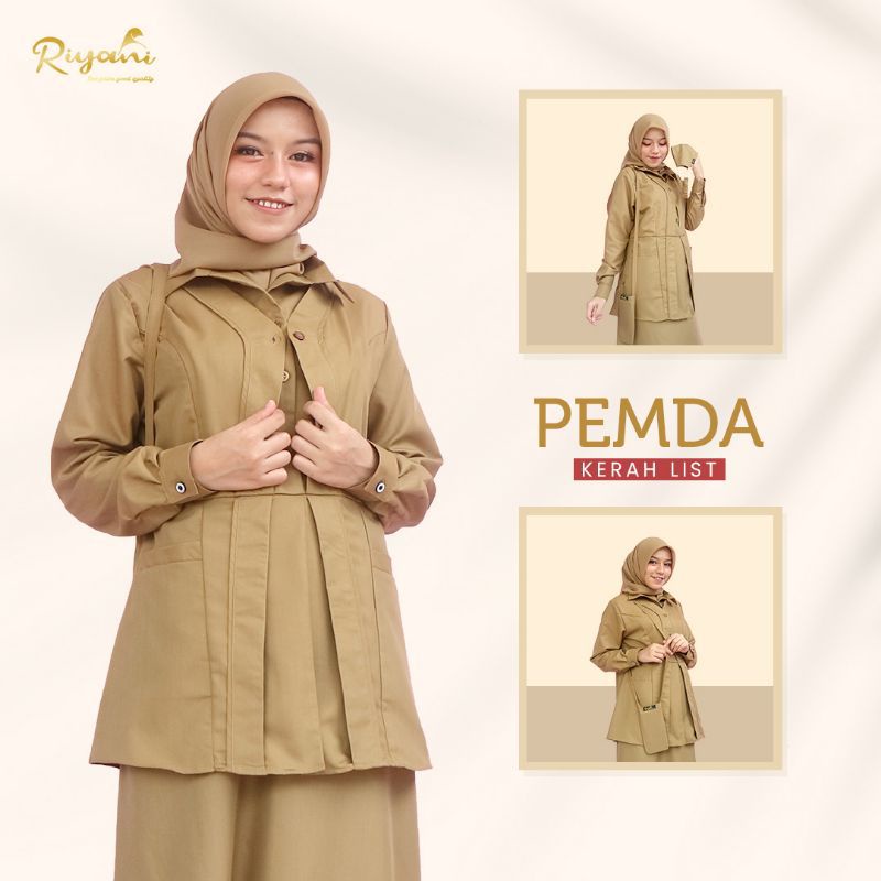 Jual SERIES PEMDA by RIYANI GAMIS SERASA SETELAN SERAGAM PEMDA GAMIS ...