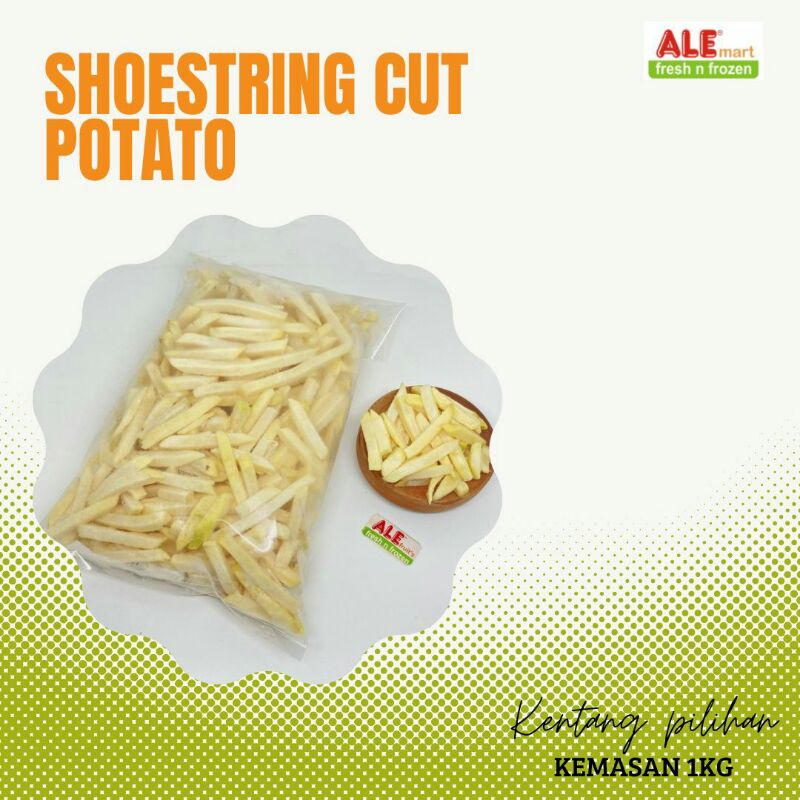Jual Kentang shoestring,shoestring cut potato 1kg, kentang goreng | Shopee Indonesia