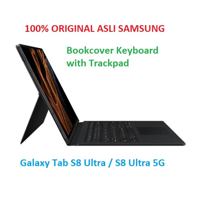 Jual SAMSUNG Book Cover Keyboard Galaxy Tab S8 Ultra 5G Original100 ...