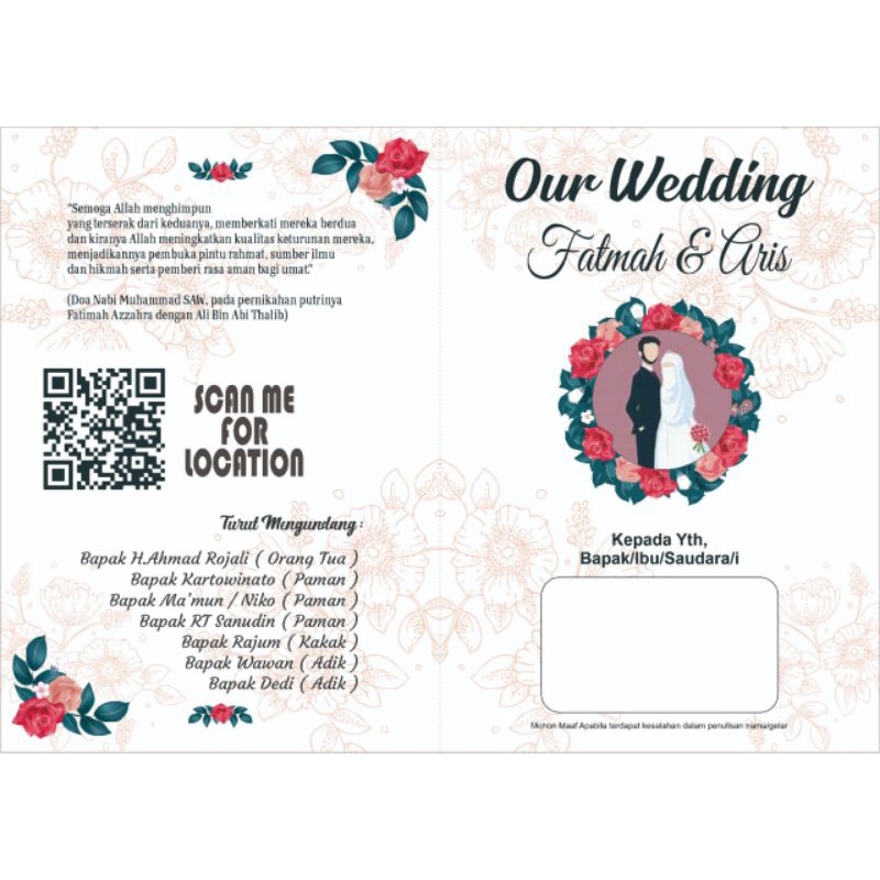 Jual ( Sudah Plus Cetak ) FREE VIDEO - Undangan Pernikahan Murah - Bisa ...