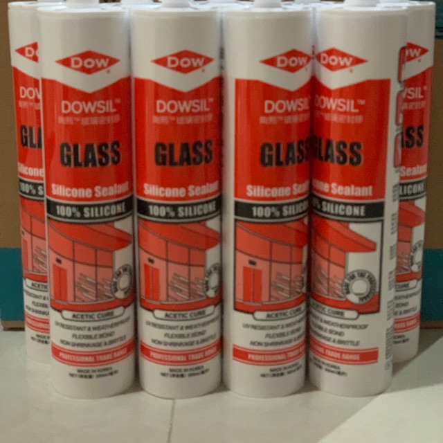Jual Dowsil dow corning asam lem kaca silicone sealant lem kaca lem Aquarium | Shopee Indonesia