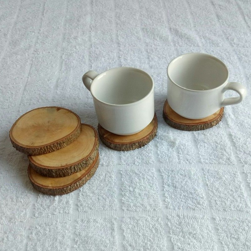 Jual Wood Slice - Wooden Coaster - Tatakan Gelas Bulat Kayu Asam Jawa ...