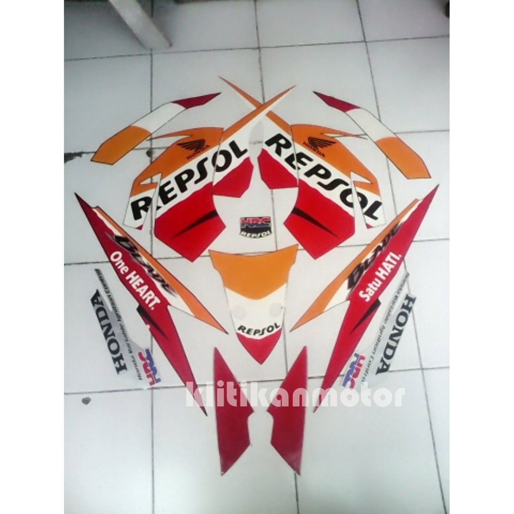 Jual Stiker Blade 2012 Repsol untuk Lis Striping Stripping Motor ...