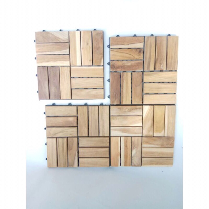 Jual lantai kayu outdoor decking tile lantai kayu / ubin kayu / parquet ...