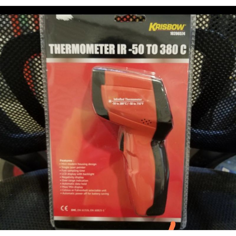 Jual Krisbow thermometer infrared ir -50 - 380 c Termometer IR | Shopee ...