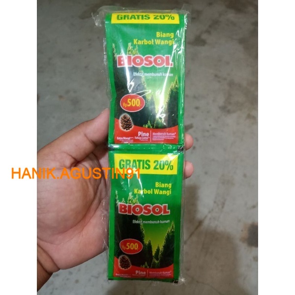 Jual Biosol karbol pine pembersih lantai sachet isi 12 sacset | Shopee ...