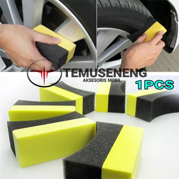 Jual Tyre Applicator Foam Pad Aplikator Busa Semir Ban Mobil Motor Wax ...