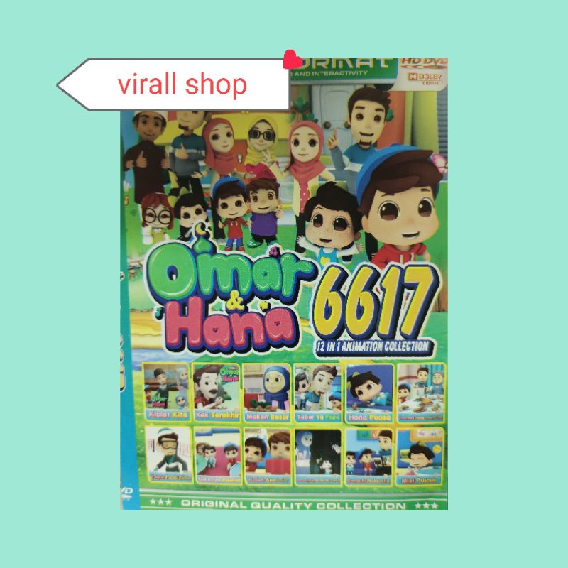 Jual Kaset Koleksi Kartun Anak Omar Hana 6617 | Shopee Indonesia