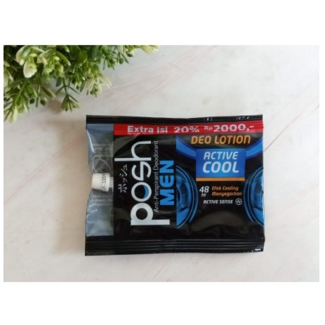 Jual Posh Men Deo Lotion Active Cool 11g | Shopee Indonesia