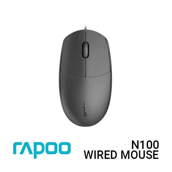 Jual Mouse Rapoo N100 Black | Shopee Indonesia