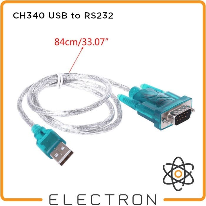 Jual USB to RS232 CH340 Serial Port DB9 Cable COM Port Adapter CH 340 ...