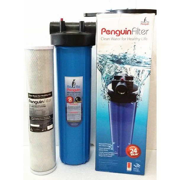 Jual Filter air PENGUIN carbon active Block set / Water Filter Penguin ...
