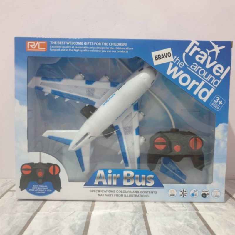 Jual Mainan RC Pesawat Air Bus Travel around the World / Mainan Pesawat ...